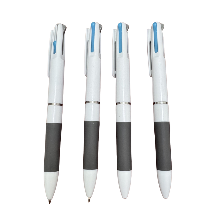 3 in 1 Retractable Ballpoint Pen - Multicolor ABS Plastic
