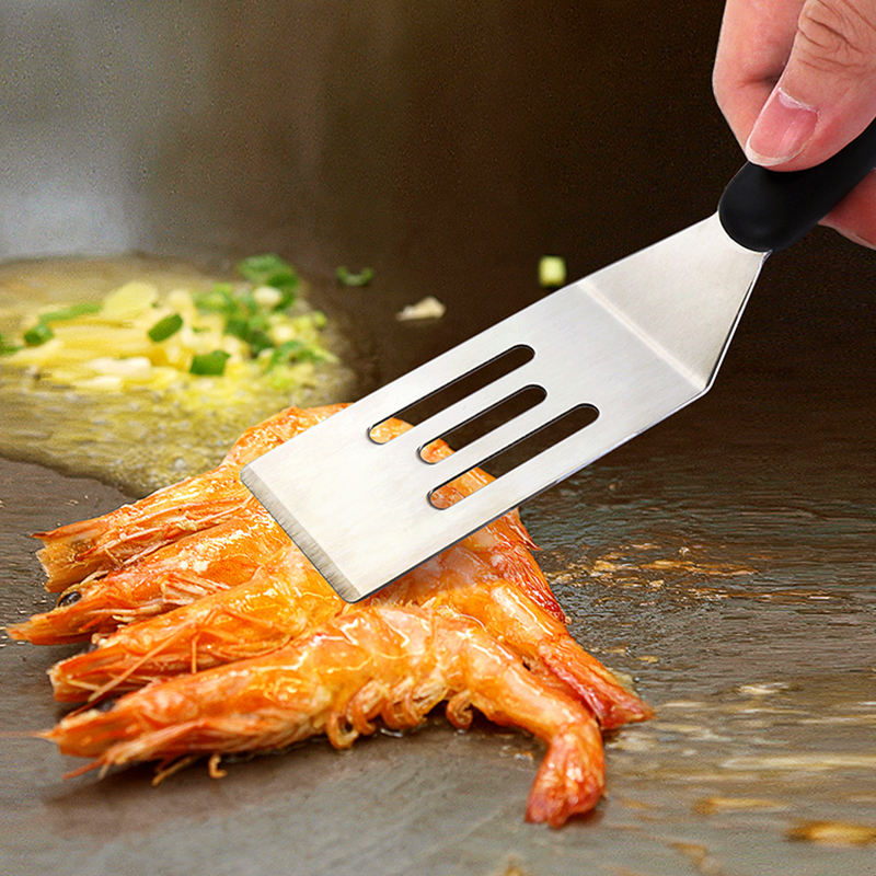 Professional Teppanyaki Stainless Steel Offset Cake Spatula Spatula for ...
