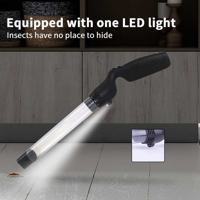 Portable Bug Remover LED Insect Spider Catcher Battery Bug Vacuum ...