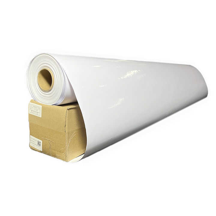 220gsm Glossy White PVC Self-Adhesive Vinyl Roll Water-Based Printed ...