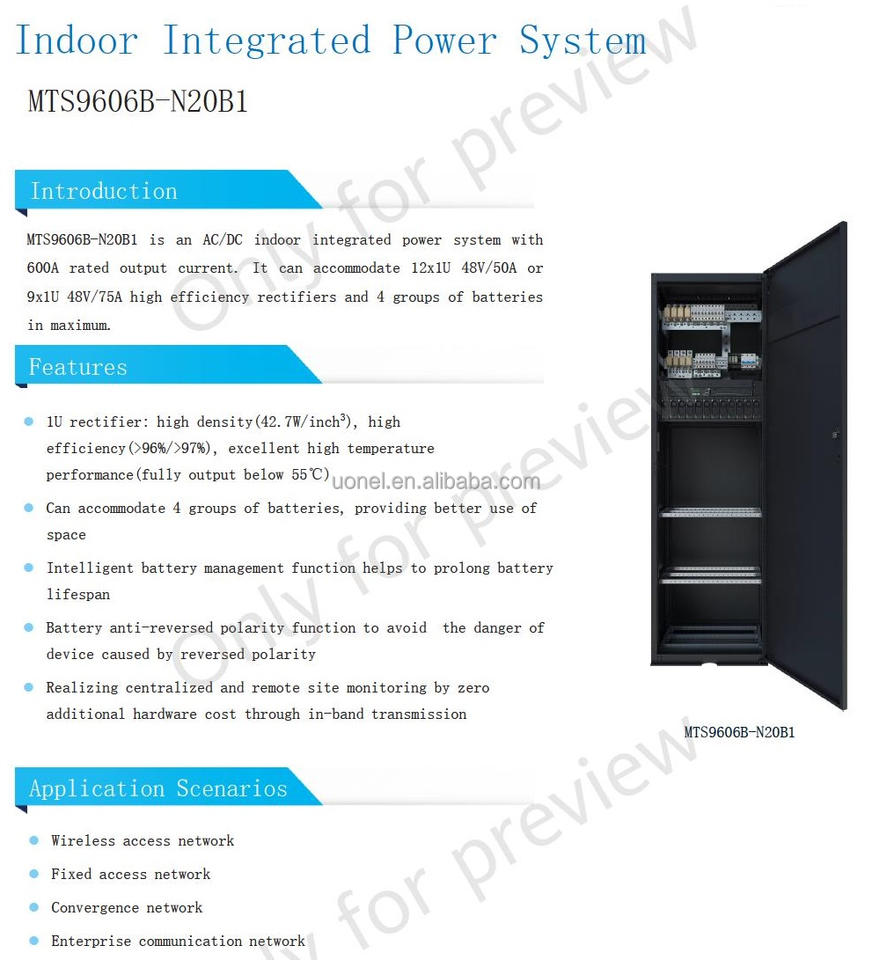 Outdoor Battery Cabinet MTS9302A-HA16A3 for 5G Network - Integrated ...