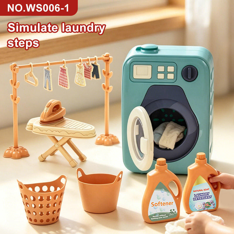 Customized Kids Simulation Laundry Role Play Toy Mini Washing Machine ...