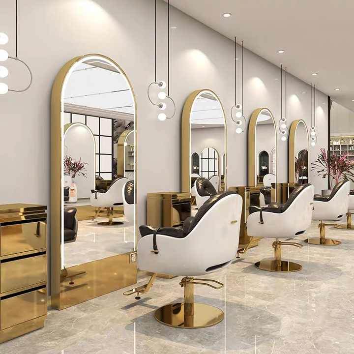 Luxury Beauty Salon Furniture - White Hairdressing Chairs