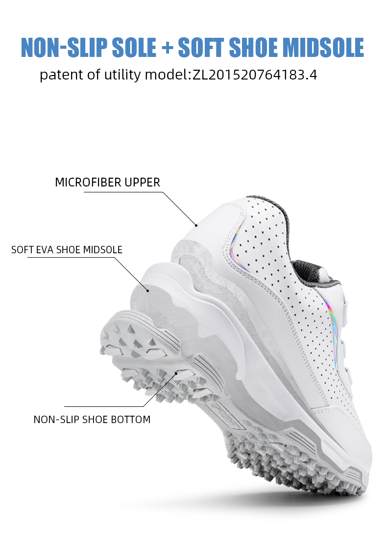 PGM XZ243 microfiber leather luxury golf shoes waterproof young golf ...