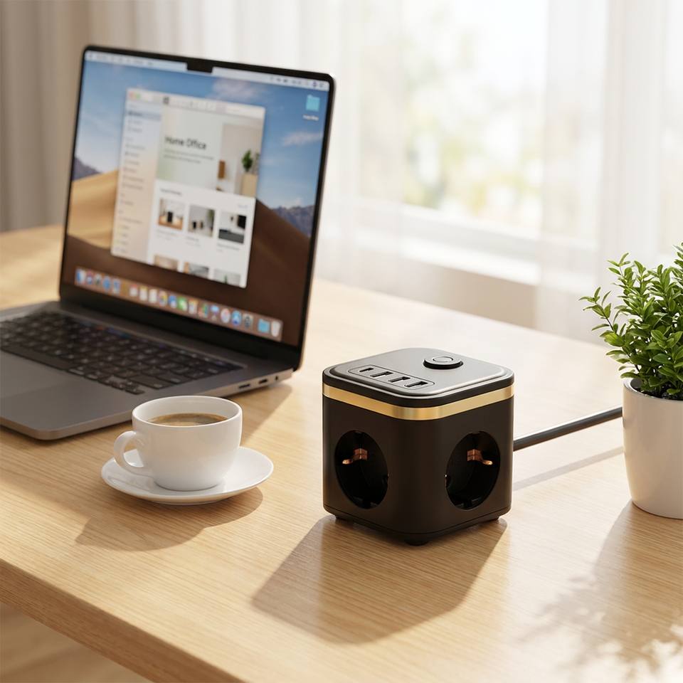 EU Hot Selling Tower Power Strip With High Quality Power Socket Cube ...