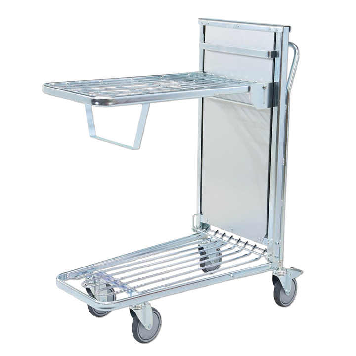 Heavy Duty Self Levelling Shelf Trolley - Easy Transport