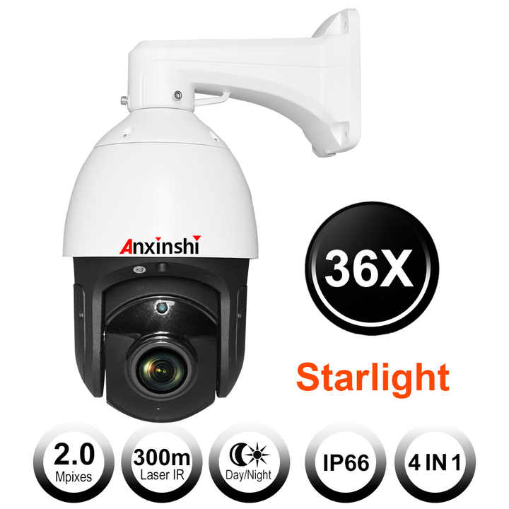 36X 1080P Auto Tracking HD Starlight Laser IR 300M AHD CVI TVI CVBS 4 ...
