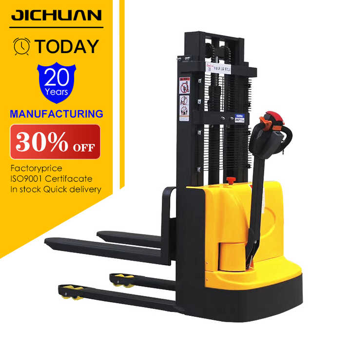 China Jichuan Full Electric Stacker 3000kg 1.6M-3M Self-Lifting ...