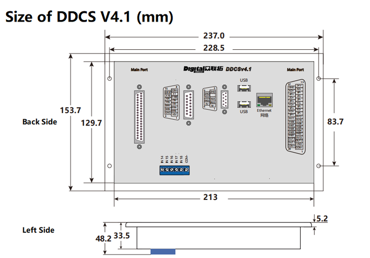 3axis/4 Axis CNC Controller Kit with Power Supply DDCSV4.1