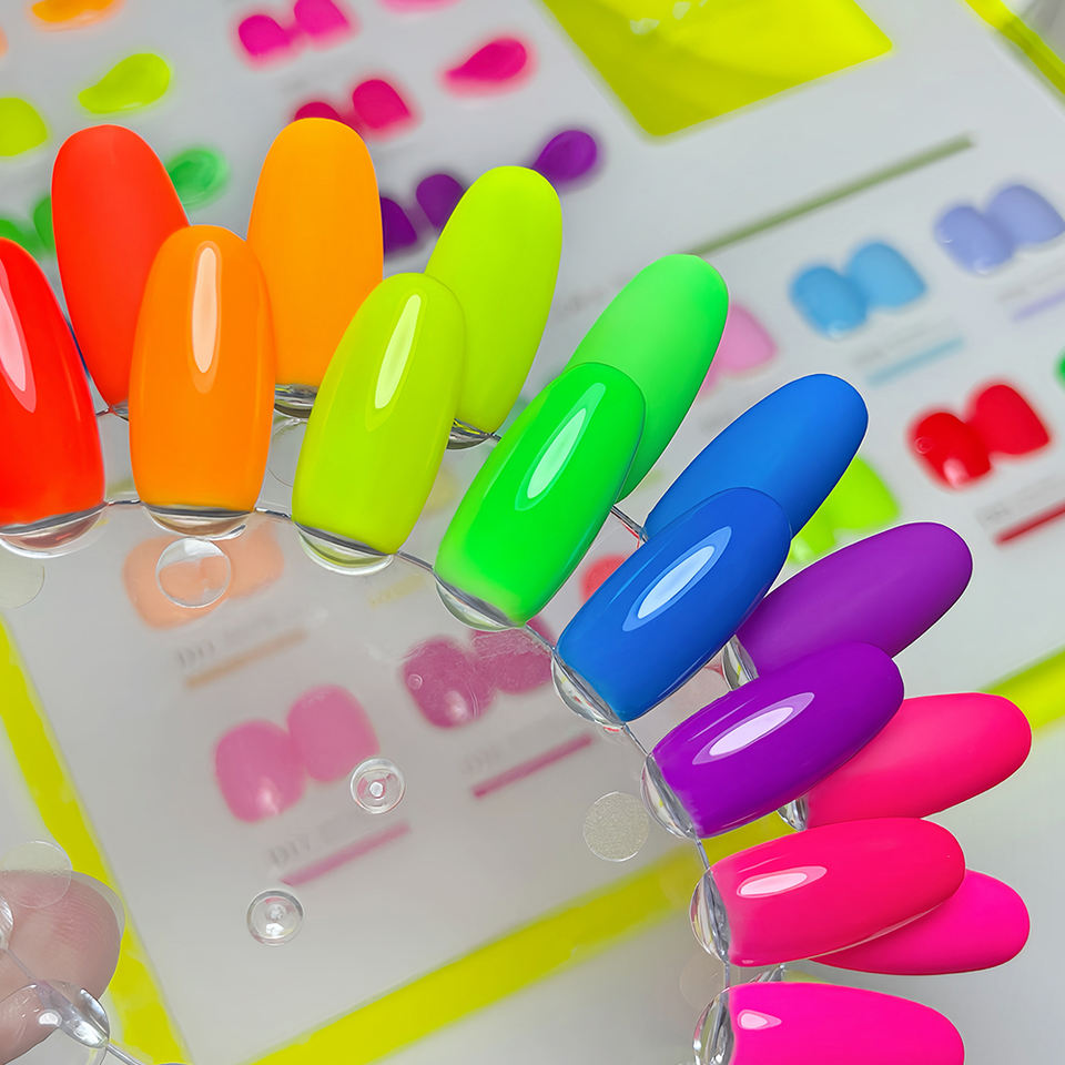 OEM Summer Color High Pigment Neon Gel Polish Set Wholesale