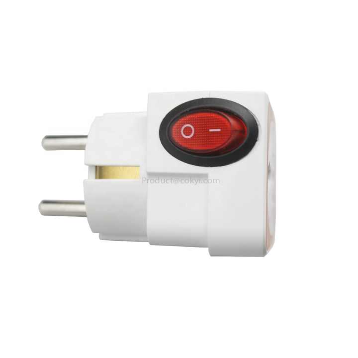 Universal 16A Europe Adapter Plug Socket with LED Wall Switches 2 AC ...