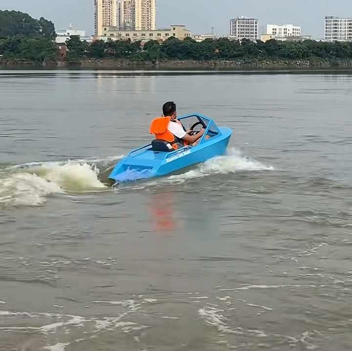 Compact Mini Jet Boat for Fishing in Shallow Waters | Small Jet Boat, OEM