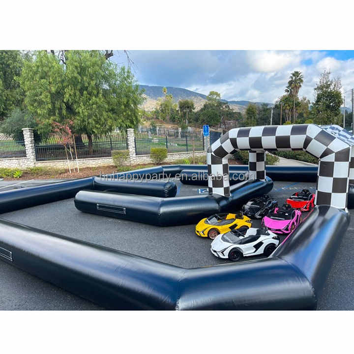 Soft Play Race Track Bumper Cars Inflatable Arena - Fun & Safety