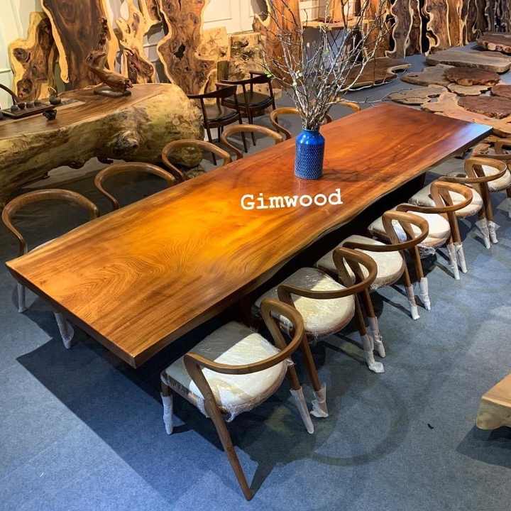 100% SOLID WOOD DINING TABLE SLAB/ LIVE EDGE WALNUT/SAMAN/KHAYA TABLE TOP MANUFACTURED in ...