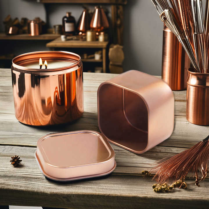 Customized Empty Square Slip Lid Tins - Perfect for Candles