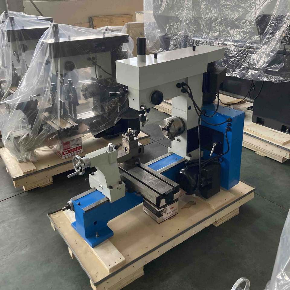 Compact Horizontal Bench Top Combination Lathe HQ500 550W Motor 220V ...
