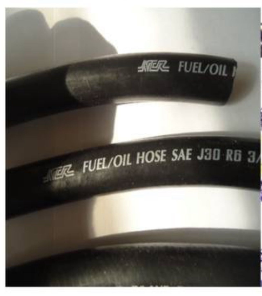 Flexible Synthetic Yarn Braided Fuel Hose Oil & Heat Resistant for ...