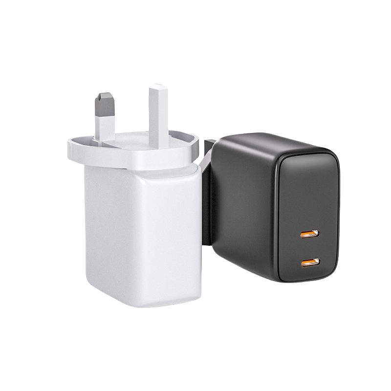 3-Pin 45W USB C 2-Port Type-C PD3.0 QC3.0 PPS Charger Adapter Super ...