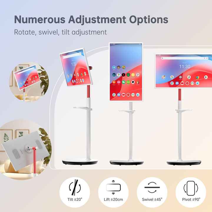 Portable 21.5-Inch Smart TV with Wifi Wireless LCD Display All-in-One ...