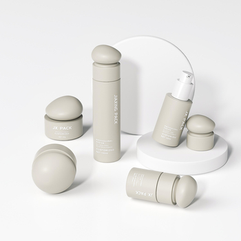 Eco-friendly Glass Packaging Set for Skincare Cosmetics