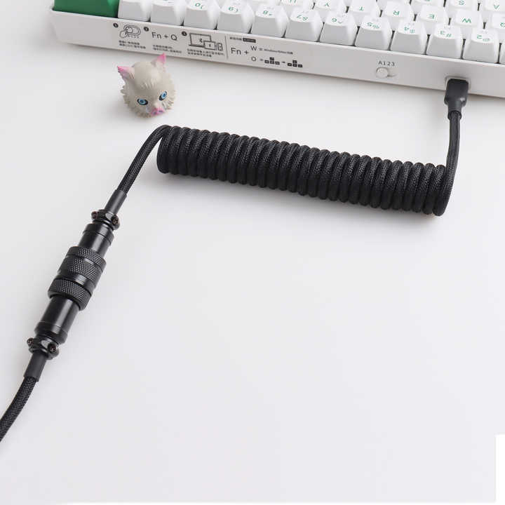 2023 Gx16 Usbc to 5Pin Gx16 Aviation Plug Electroplating Keyboard Coil ...