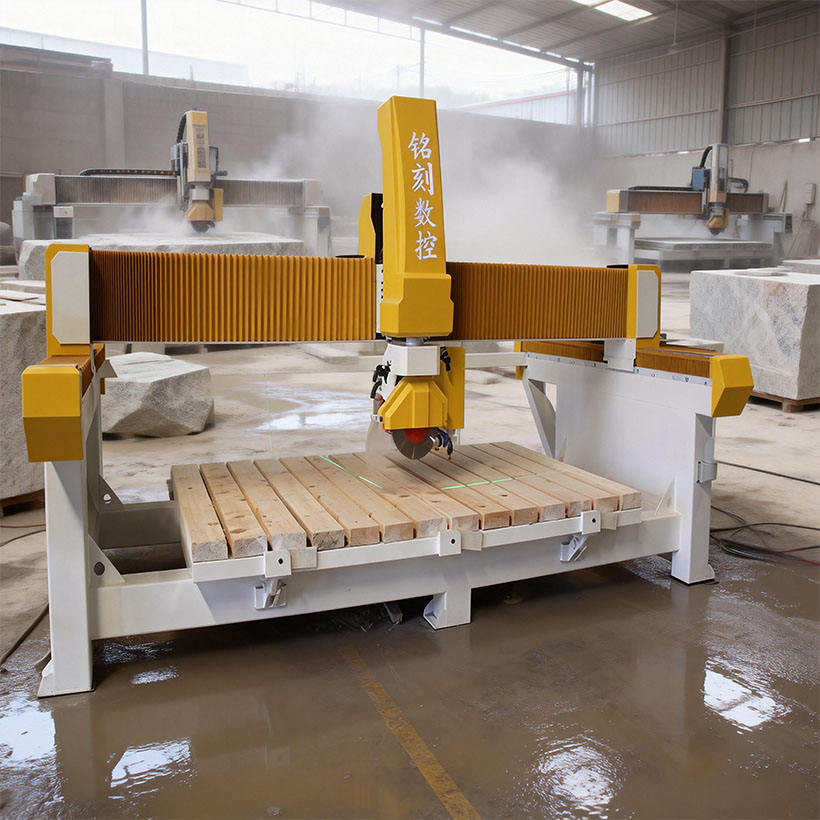Mingke 2026 High Quality Four Axis Bridge Saw Granite Cutting Machine ...