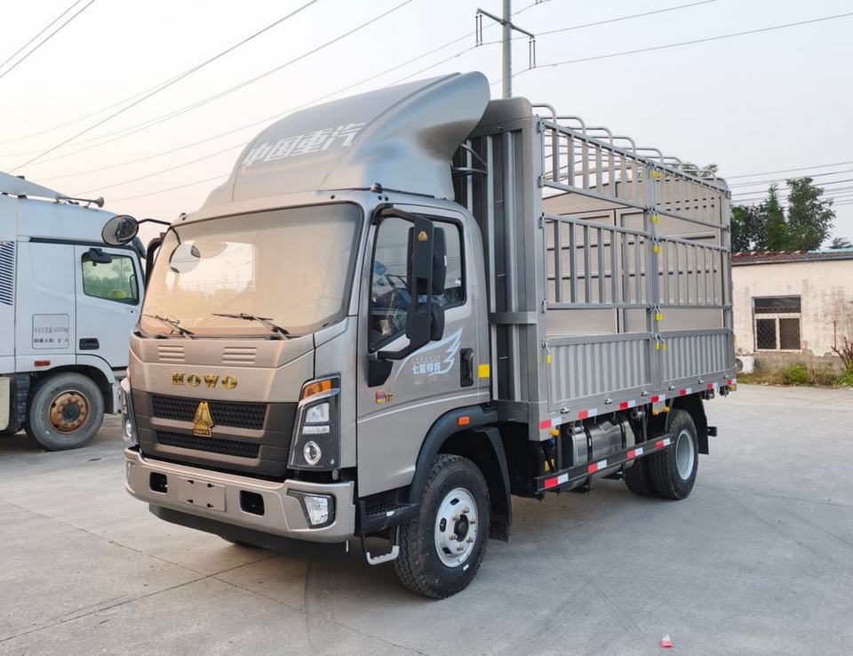 SINOTRUK Single Row Van Truck Freight Train Wagon Deliver Truck ...
