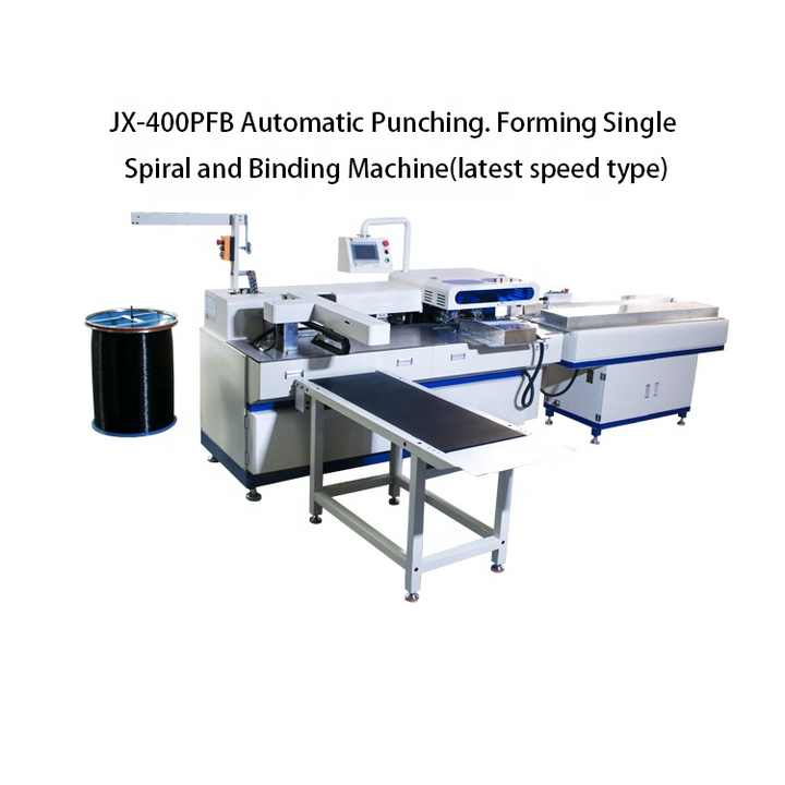 Spiral Notebook Binding Machine Full Automatic Spiral Book Binding Machine Single Loop Wire ...