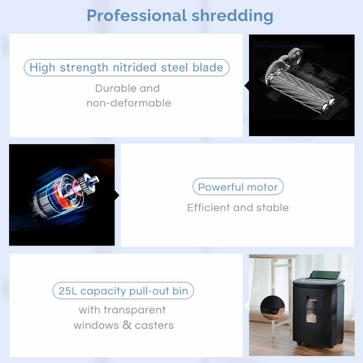 Auto Feed Paper Shredder - P5 Security, 150 Sheet Capacity