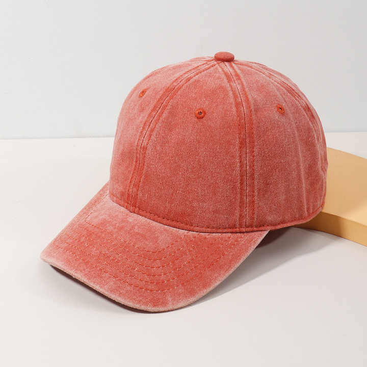 Custom Vintage Retro Logo Hats Washed Cotton Unisex Baseball Sports ...