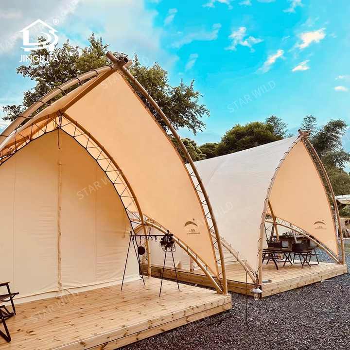 Outdoor Glamping Sailing Shape Hotel Tent - Waterproof & Durable