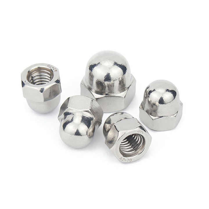 M3 M4 M5 M6 M8 M10 M12 M14 M16 M18 M20 M22 DIN1587 Stainless Steel 304 Hex Cap Dome Nuts ...
