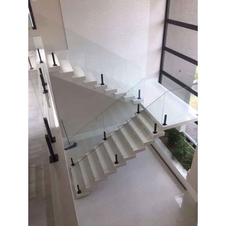 304 316 Stainless Steel Spigot Glass Balustrade Frameless Handrail Post ...
