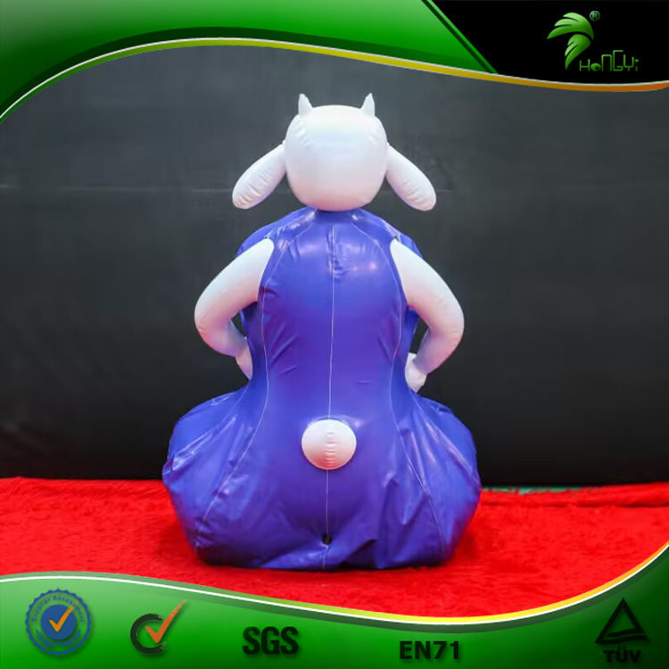 Inflatable Sex Goat Girl PVC Coat - Sitting Position Blow Up Toy for ...