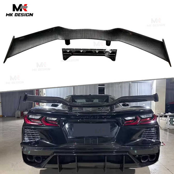 Z06 Style Carbon Fiber Rear Trunk Lip Wing Spoiler for Chevrolet ...