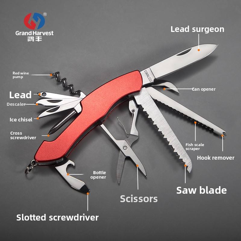 Hongfeng KY5011LG Pocket Knife Mirror-Polished Outdoor Camping Edc Tool ...