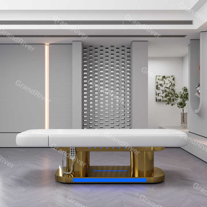 Modern Electric Salon Furniture - PU Leather Massage Table