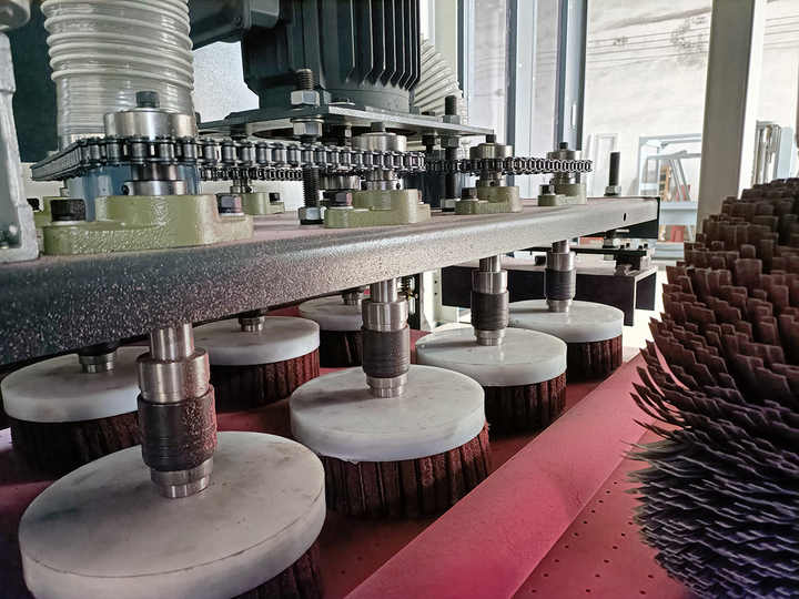 Newstec R-RD800mm stainless steel sheet edge grinding polishing ...
