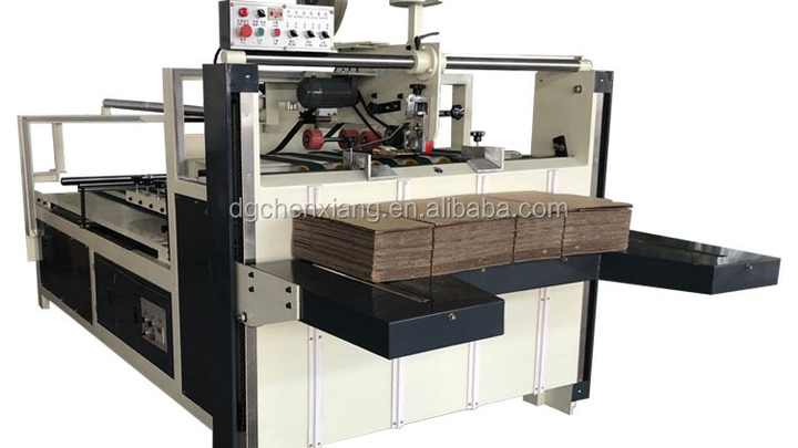Manual Corrugated Box Making Folder Gluing Machine Pasting Machine ...