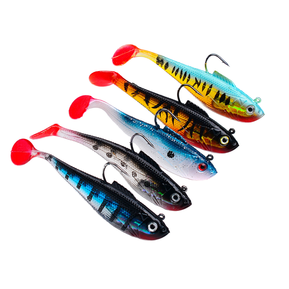 T-Tailed Durable Silicone Soft Bait Lightweight Long-Cast Luya Sea Bait ...