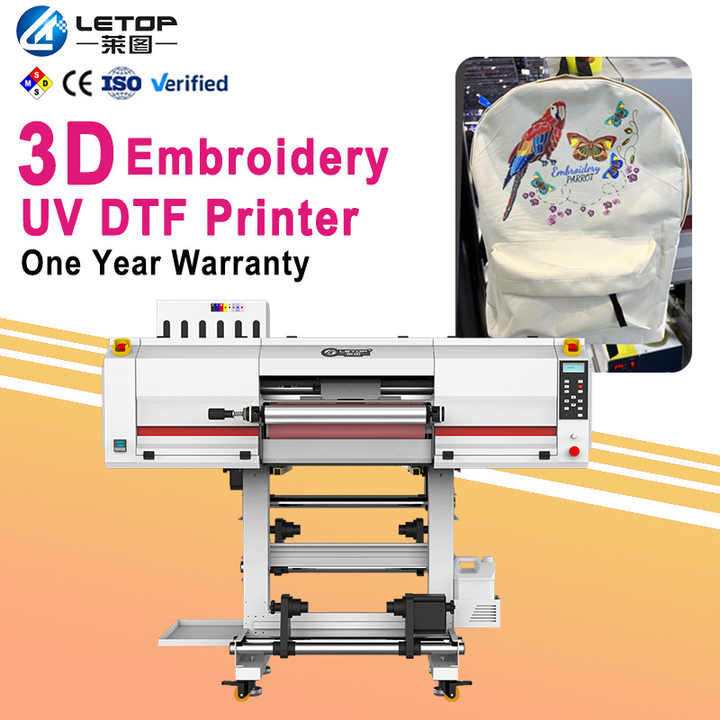 LETOP Mini UV Impresora DTF De Escritorio Roll Plotter Print Digital Label Printing Machine DTF ...