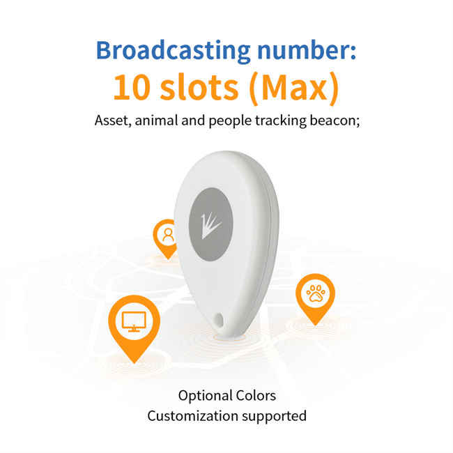 FCC IC CE TELEC KC Smart IoT Wearable Anti-lost Low Energy Bluetooth ...