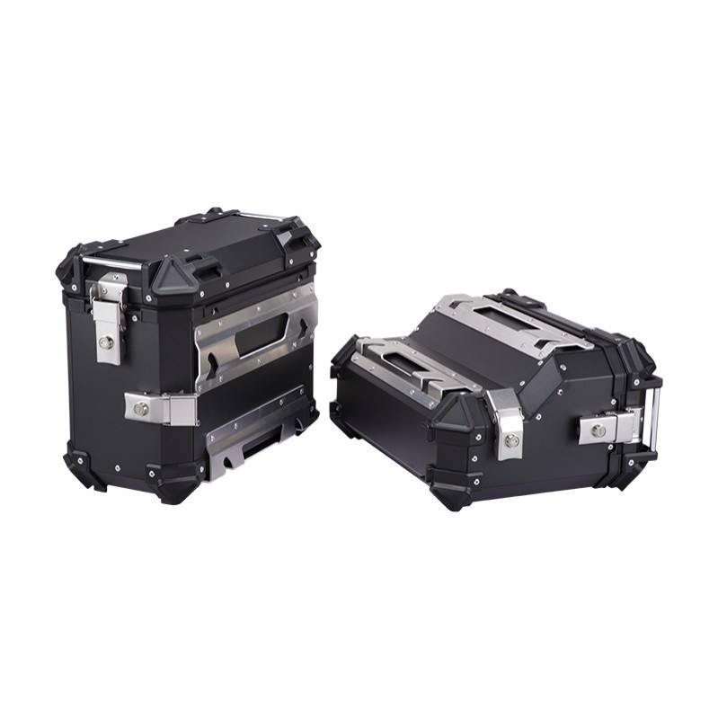 35L 3-Pcs Set Waterproof Aluminum Alloy Tail Box Top Box Side Boxes for ...