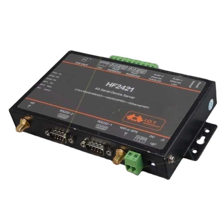 HF2421 4G GNSS Serial Device Server RS232 RS485 RS422 to Ethernet 3G ...