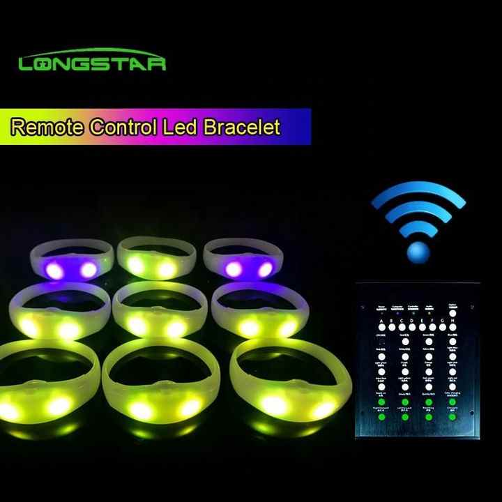 Silicone Wristband Remote Controlled Led Bracelet Led Event Bracelet ...