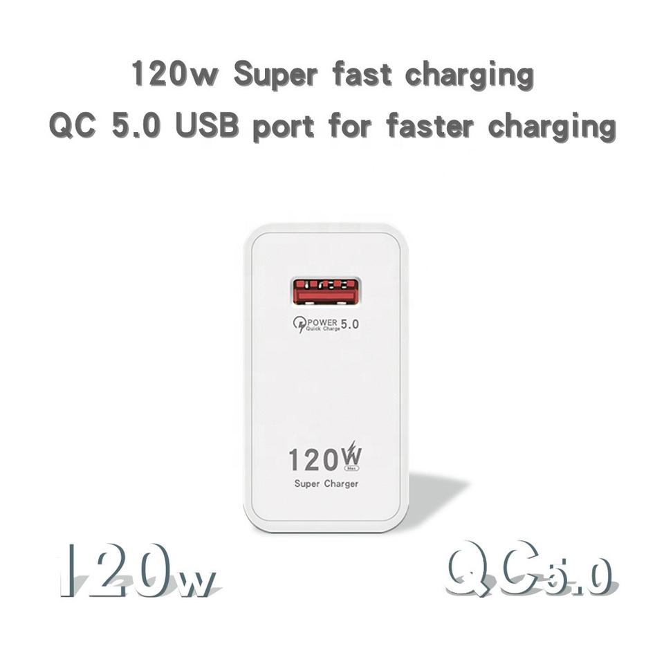 Super Fast Charging 120W USB Wall Adapter Universal QC5.0 for Mobile ...