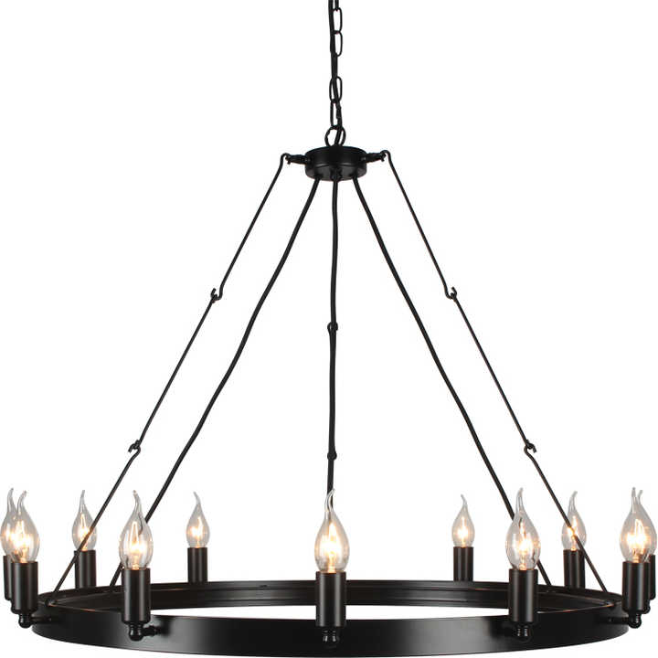 Industrial Large Candelabra Lighting Multi Lights Customized Wrought ...