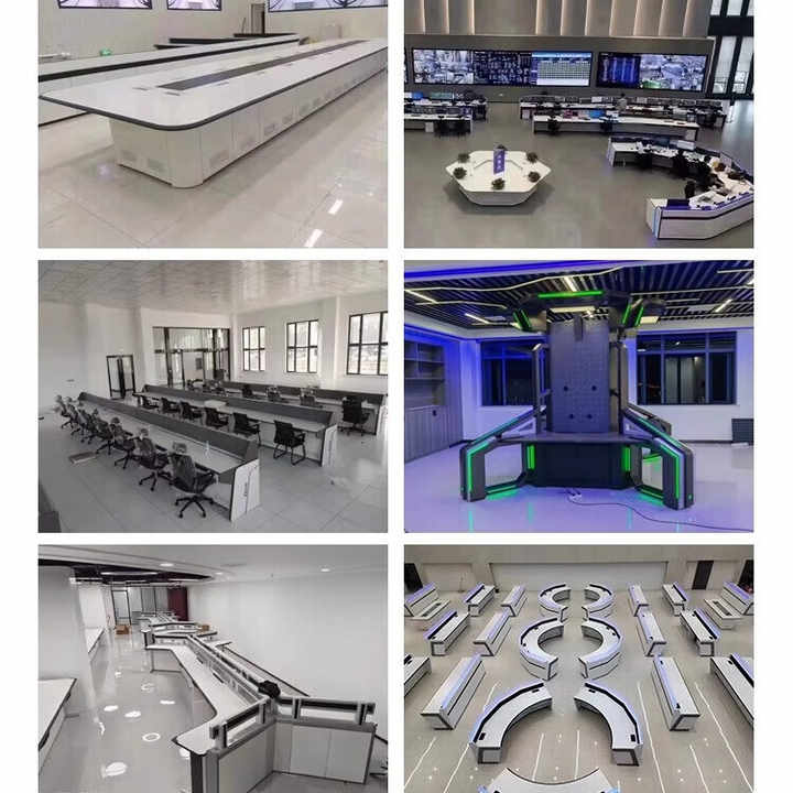 LED Command Center Monitoring Console Desk Operations Table Workstation ...