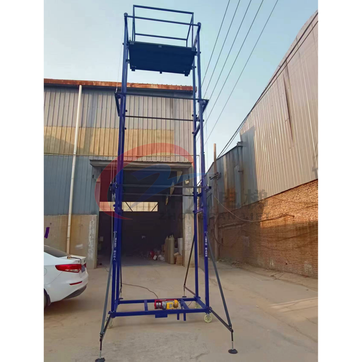 4m 6m Mobile Electric Lifting Ladders for Building Construction