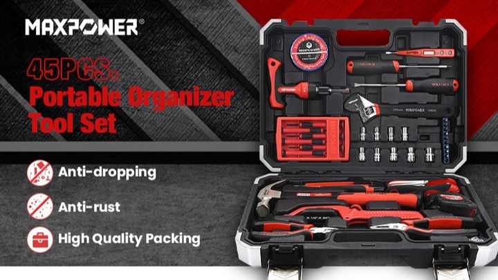 MAXPOWER General Household Herramientas Basic Hand Tool Sets with Easy ...